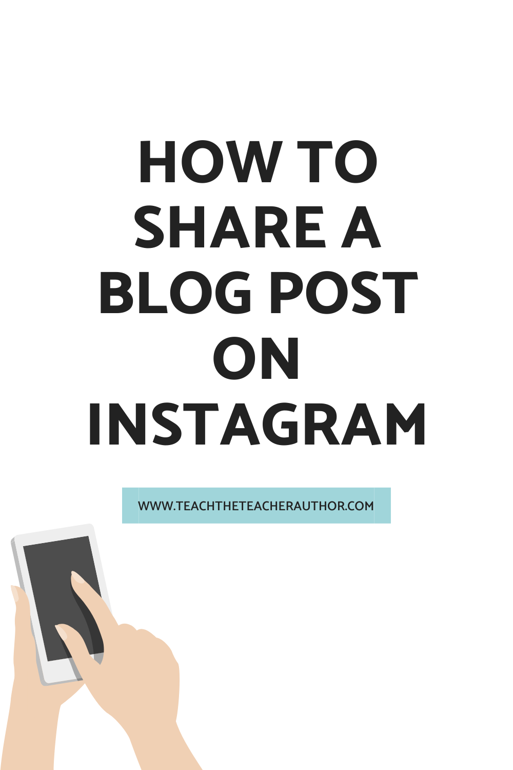 How to Share a Blog Post on Instagram – Teach the Teacher Author