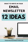 Email Newsletter Ideas – Teach the Teacher Author